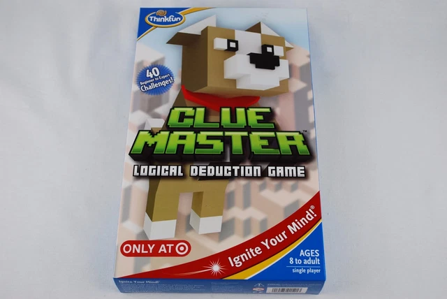 NEW CLUE MASTER ~ Logical Deduction Game By Think Fun ~ Single Player ...