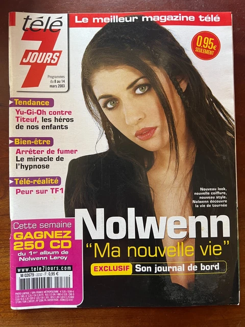 TÉLÉ 7 JOURS 8/03/2003; Nolwenn/ B. Montiel/ Jennifer Lopez/ Daphné ...