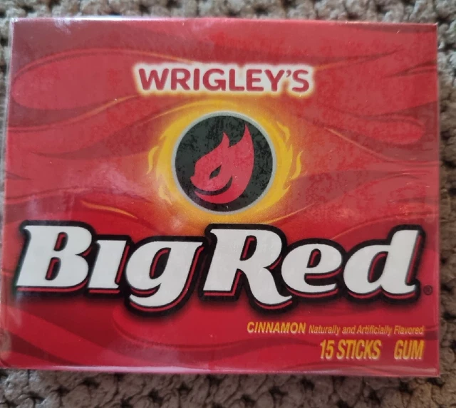 BIG RED CINNAMON Chewing Gum American Wrigleys 1 pack 15 sticks. £3.99 ...