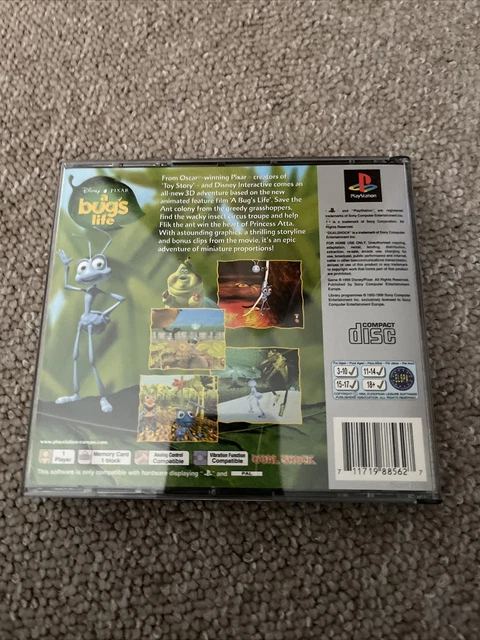 DISNEY INTERACTIVE PIXAR A Bug's Life Sony PlayStation 1 PS1 PSX PSOne ...