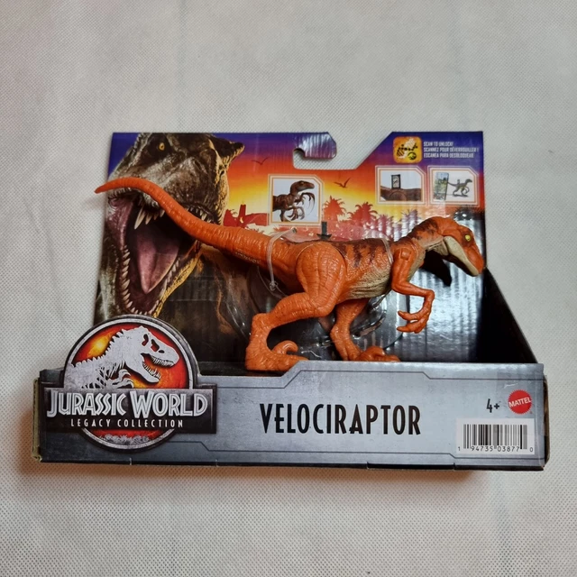 JURASSIC WORLD LEGACY Collection Velociraptor Dinosaur Toy Figure Scan ...