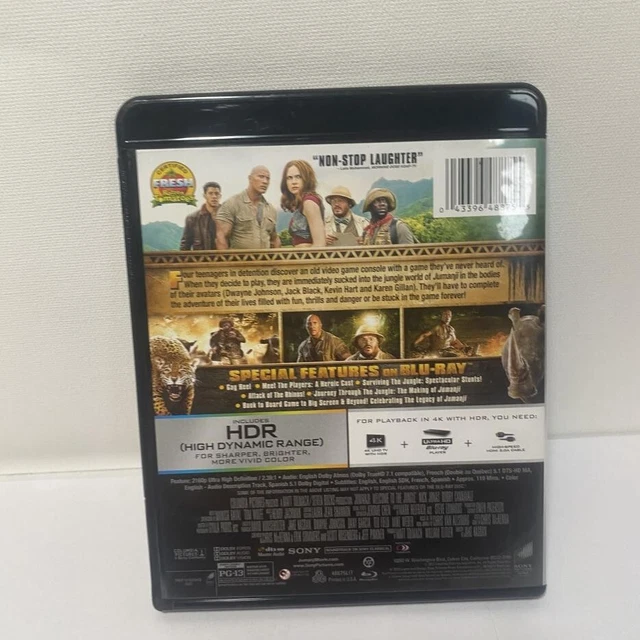 JUMANJI: WELCOME TO the Jungle Limited Edition 4K Ultra HD Blu-ray/Blu-ray EUR 8,67 - PicClick DE