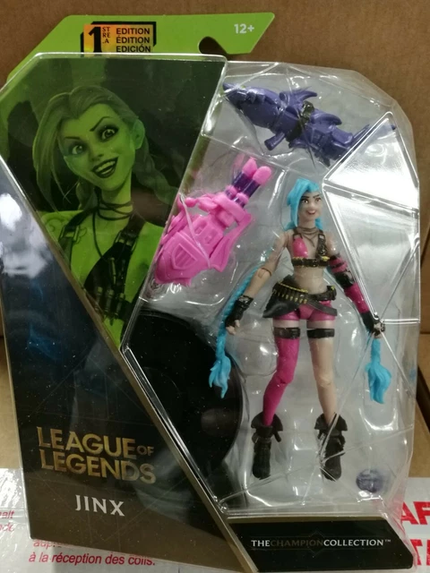 LEAGUE OF LEGENDS Jinx figure the champion collection ORIGINALE Spin ...