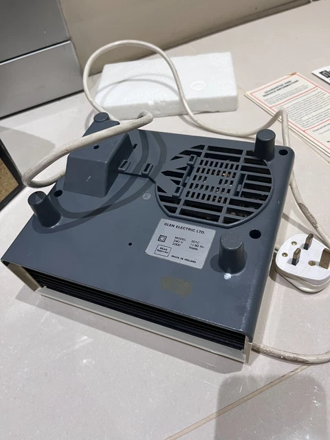 GLENN VINTAGE FAN heater in box 2000w retro 2kw £26.70 - PicClick UK