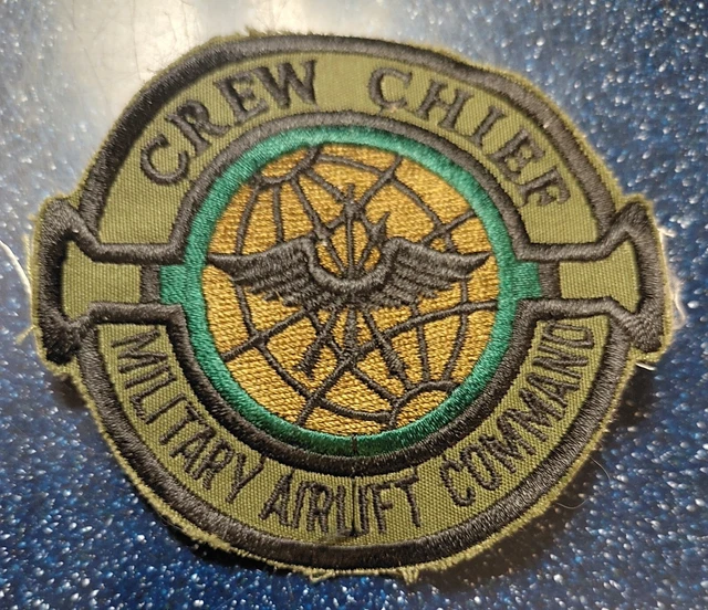 USAF AIR FORCE Crew Chief Military Airlift Command MAC ~3.25" patch ...