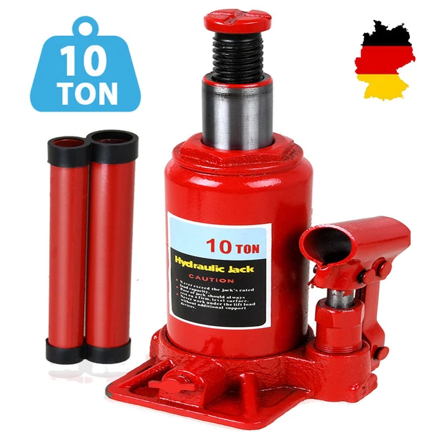 HYDRAULISCHER STEMPELWAGENHEBER 10 Tonnen Wagenheber Stempelheber Hydraulikheber EUR 28,00 ...