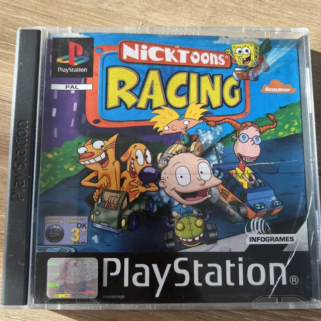 NICKTOONS RACING PS1 Complete Rare UK Pal Game In Stunning Condition ...