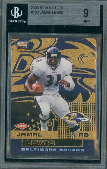 JAMAL LEWIS 2000 Revolution #103 Rookie - Bgs 9 Comme Neuf - Baltimore ...