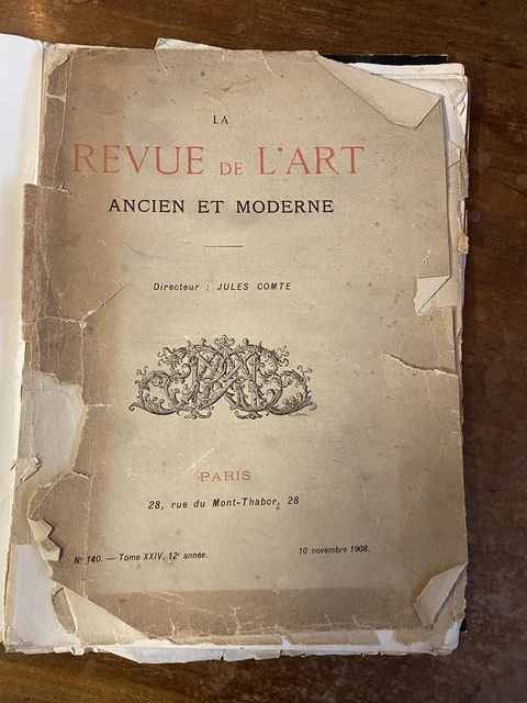 LA REVUE DE L'ART ANCIEN ET MODERNE Directeur: JULES COMTE EUR 17,37 ...
