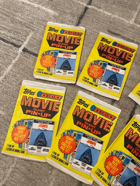 VINTAGE TOPPS 1981 Real Movie Giant Pin-Up 6 Unopened factory sealed ...