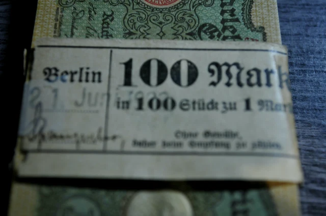 1920 GERMAN 1 Mark Reichbanknote Paper Money Banknotes Currency 100 ...