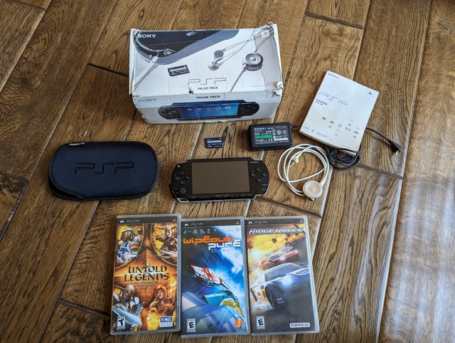 ORIGINAL SONY PIANO Black PSP 1000 2.60 FW Boxed With Games £64.99 ...
