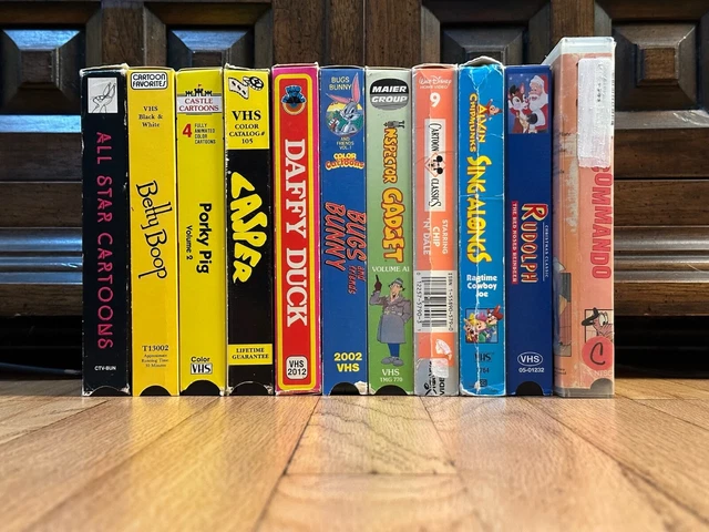 11 VINTAGE VHS Variety Cartoon Lot - Cartoon Favorites & Castle ...