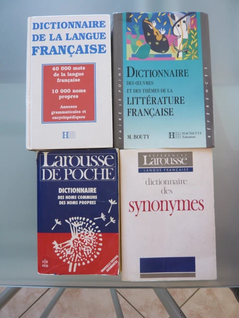LOT DE 4 Livres Dictionnaire De Langue Francaise Larousse Synonymes ...
