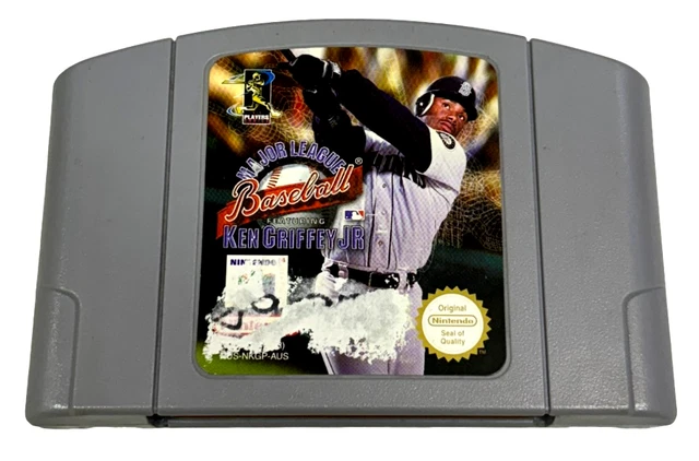 MAJOR LEAGUE BASEBALL Featuring Ken Griffey Jr Nintendo 64 N64 PAL #7 ...
