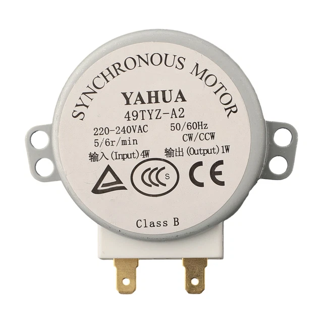 SYNCHRONOUS MOTOR TURNTABLE Motor 5-6 Rpm AC 220-240V Models Microwave ...