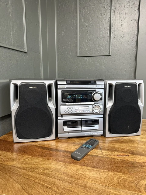 AIWA HIFI SYSTEM NSX-S303 Rotary 3 disk CD Cassette Player Hifi SYSTEM ...