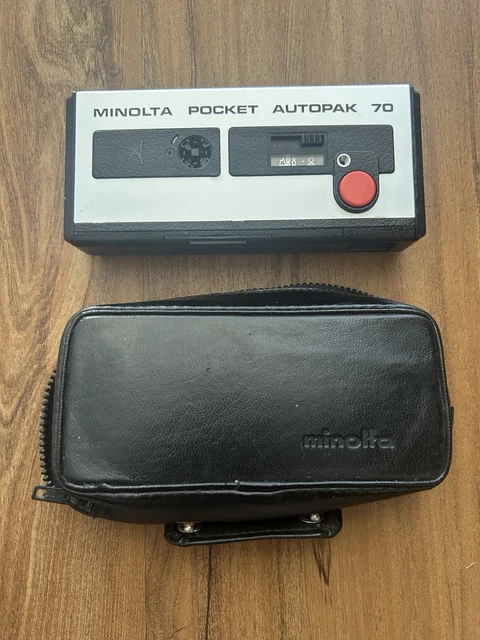 MINOLTA POCKET AUTOPAK 70 Vintage Camera Untested With Case $30.00 ...