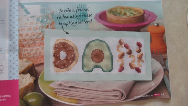 FOOD THEMED ABC Alphabet full colour cross stitch charts by Lucie ...