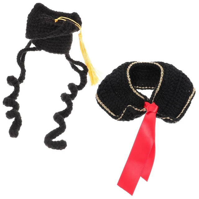 DOG CLOTHING GRADUATION Outfit Cap and Gown Pet Graduate Cosplay ...