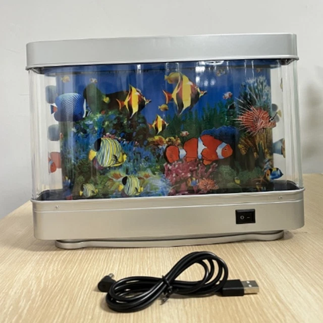 SMALL LED FISH Light Enhancing Any Room s Marine Theme Baby Aquarium £ ...