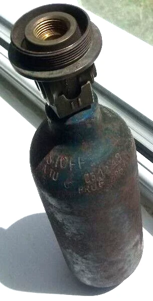 WW2 GERMAN U Boat tauchretter escape kit oxygen bottle VERY RARE £200. ...