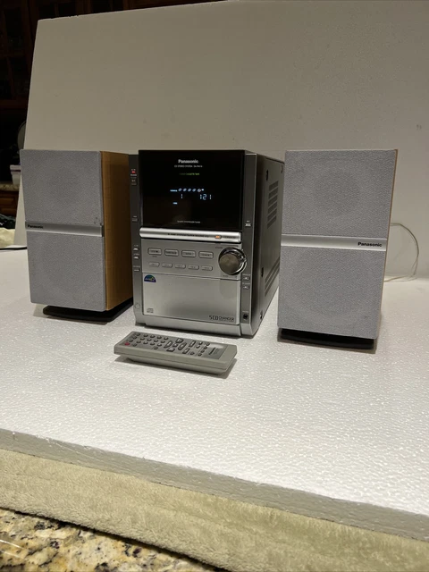 PANASONIC MINI HIFI AM/FM Stereo 5 CD Tape SA-PM16 With Remote $150.00 ...