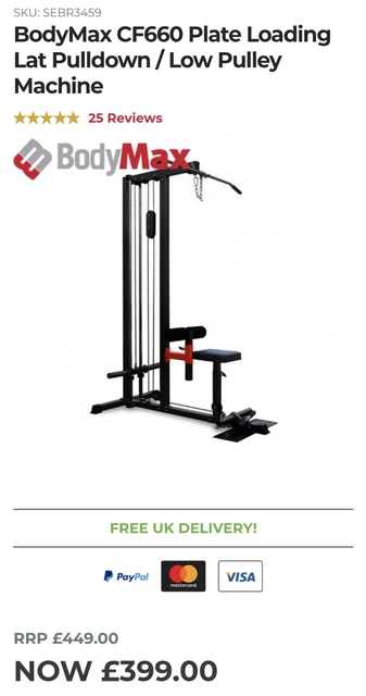 BODYMAX CF660 LAT Pulldown with additional low cable pulley £200.00 ...