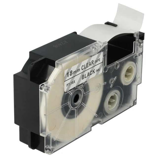 CINTA ETIQUETAS PARA Casio KL-750E KL-7400 KL-780 KL-7200 negro ...