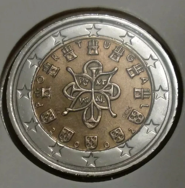 2 EUROS 2002 Portugal, Euro Coin Portogallo Sin Circular, La De Las ...