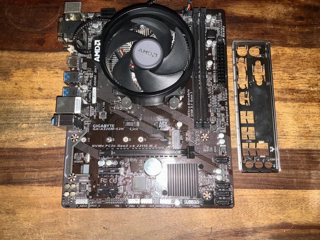 GIGABYTE GA-A320M-S2H DDR4 MicroATX AMD AM4 Motherboard & AMD Ryzen 3 ...