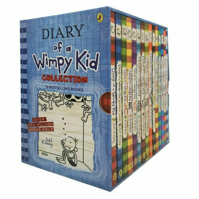 DIARY OF A Wimpy Kid Book Collection 1-16 Books Box Set by Jeff Kinney ...