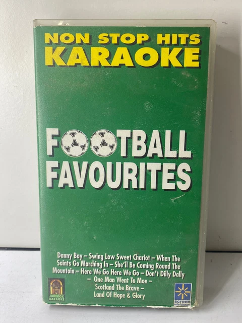 NON STOP KARAOKE - Football Favourites On VHS Video Cassette Tape EUR ...