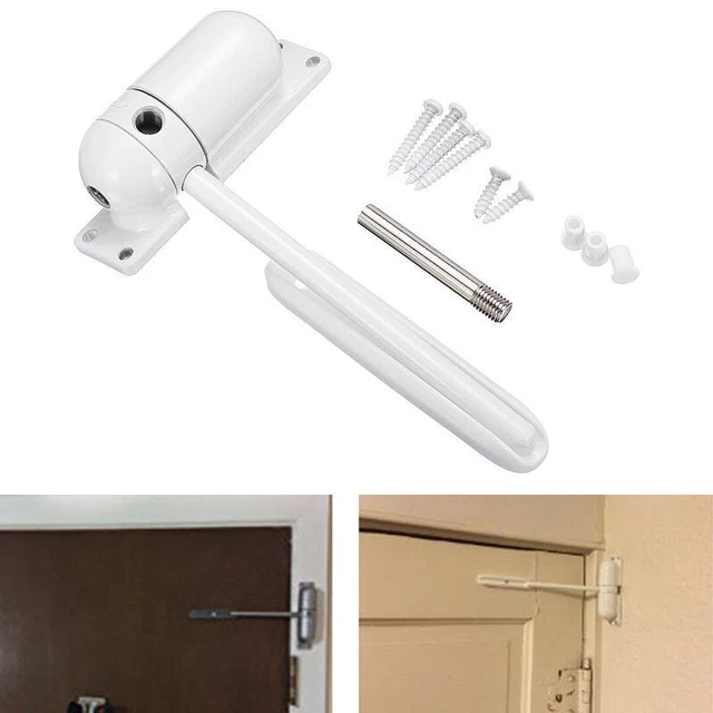 ADJUSTABLE DOOR CLOSER Fire Rated Spring Loaded Auto Closing Surface ...