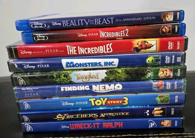 DISNEY 9 MOVIE Lot, DVD And Blu-ray, BEAUTY And The Beast, Nemo ...