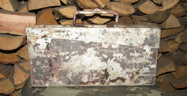 ORIGINAL-AUTHENTIC RELICS WW2 WWII Wehrmacht Aluminum Box for MG mfr ...