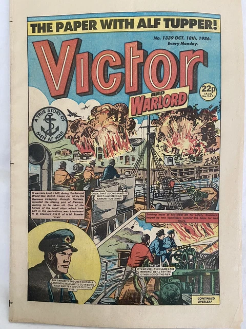 VICTOR & WARLORD #1339 18/10/86 Alf Tupper DC Thompson UK Comic EUR 4 ...