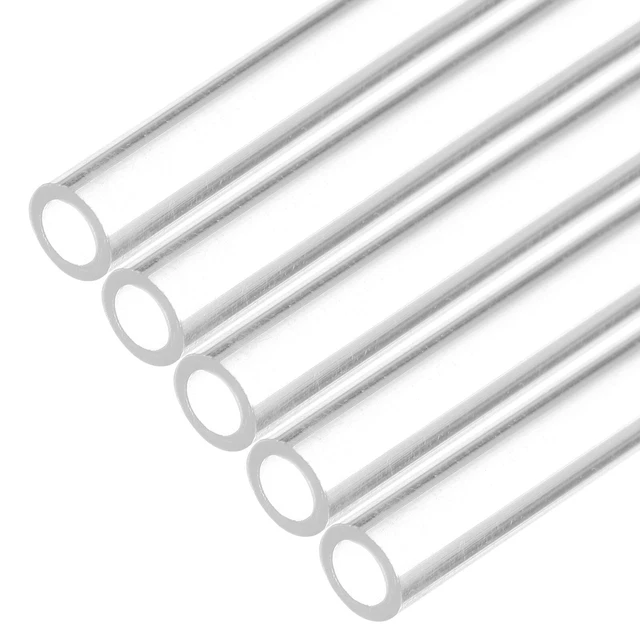 PLASTIC PIPE RIGID Polycarbonate Round Tube Clear- 4x6x160mm, 5 Pcs $15 ...