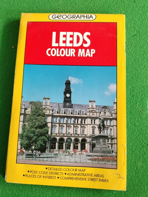 LEEDS COLOUR MAP (Street map & city ..., Geographia Ltd £0.50 - PicClick UK