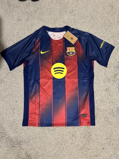 BARCELONA FC 2025/26 Home Football Kit Size Mens Medium Brand New With ...