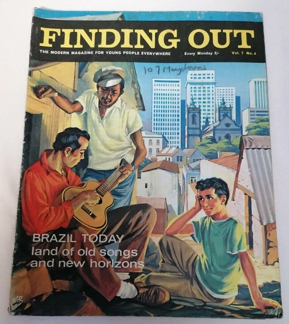 MAGAZINE - PURNELL 1960s Finding Out Weekly Educational Vol 7 No 4 ...