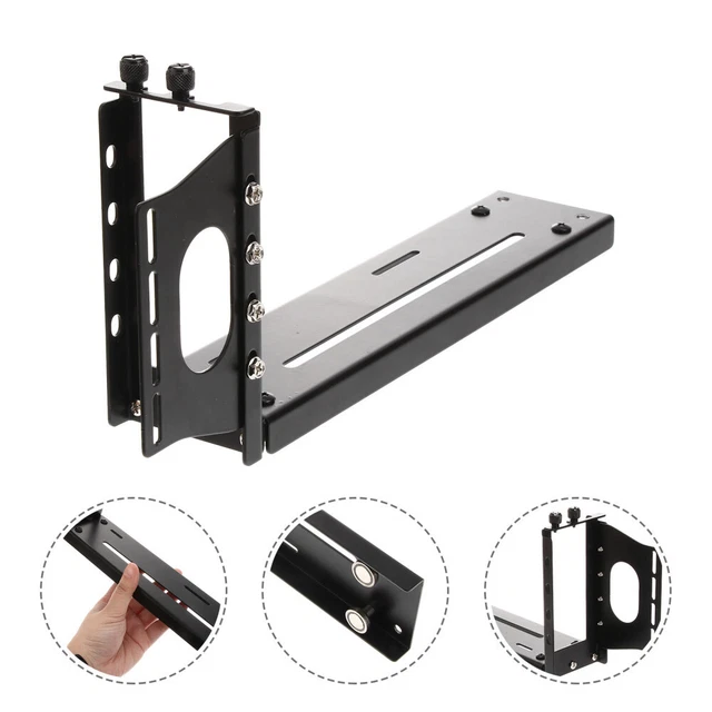 VERTICAL PCI-E BRACKET Gpu Extension Cable Graphics Card Universal £23. ...
