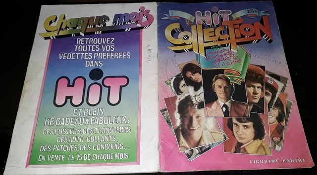 ALBUM HIT COLLECTION PANINI COMPLET 100 photos dont johnny hallyday ETC ...