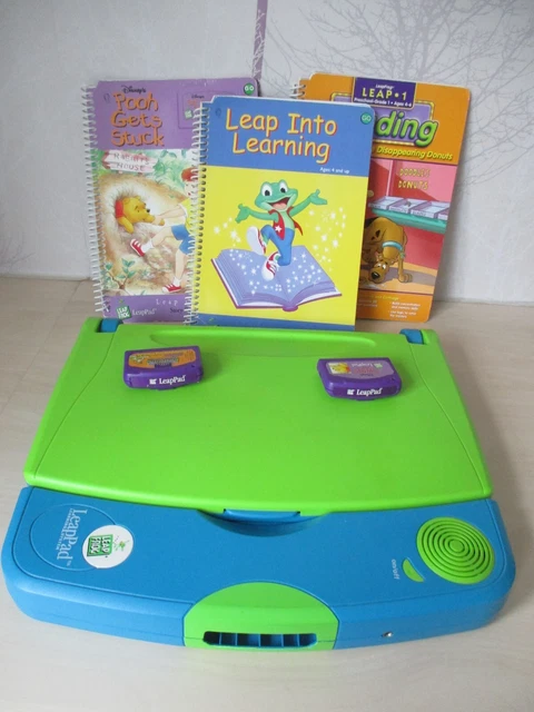 LEAPFROG - LEAPPAD - Learning System With 3 Books + 2 Cartridges -VGC ...