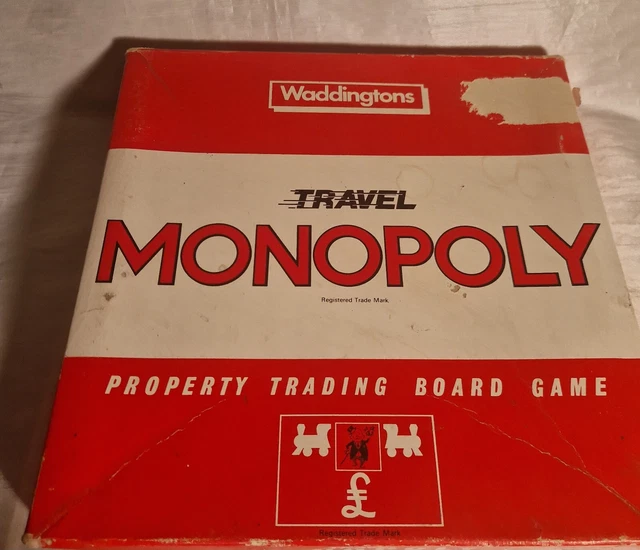 VINTAGE WADDINGTONS TRAVEL Monopoly Board Game Complete £10.00 ...