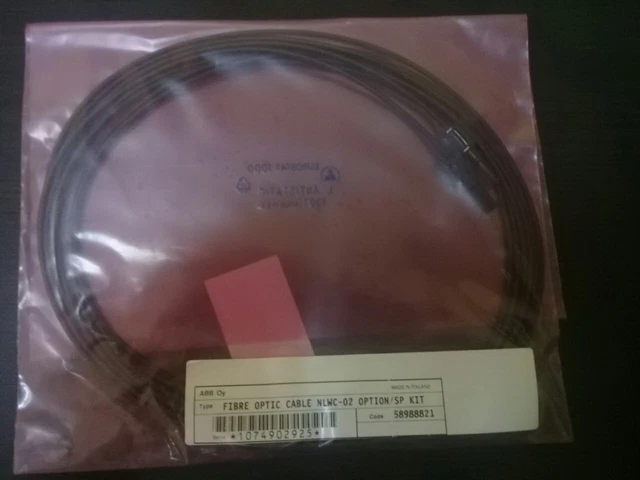 ABB FIBER OPTIC CABLE NLWC-02 lot of two pcs £66.50 - PicClick UK