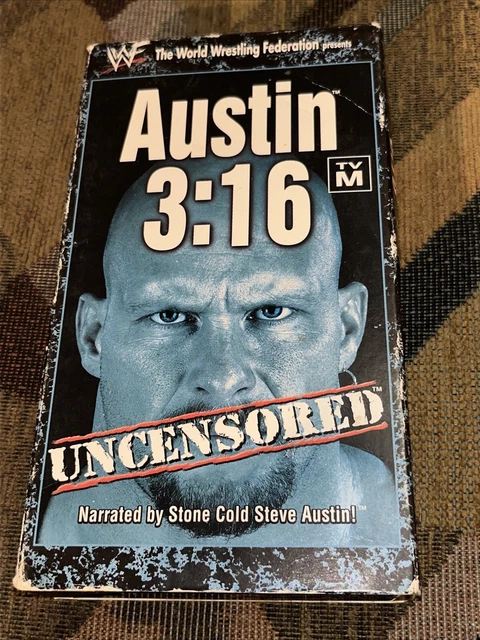 WWF AUSTIN 3:16 Uncensored VHS Stone Cold Steve Austin 1998 WWE WCW ...