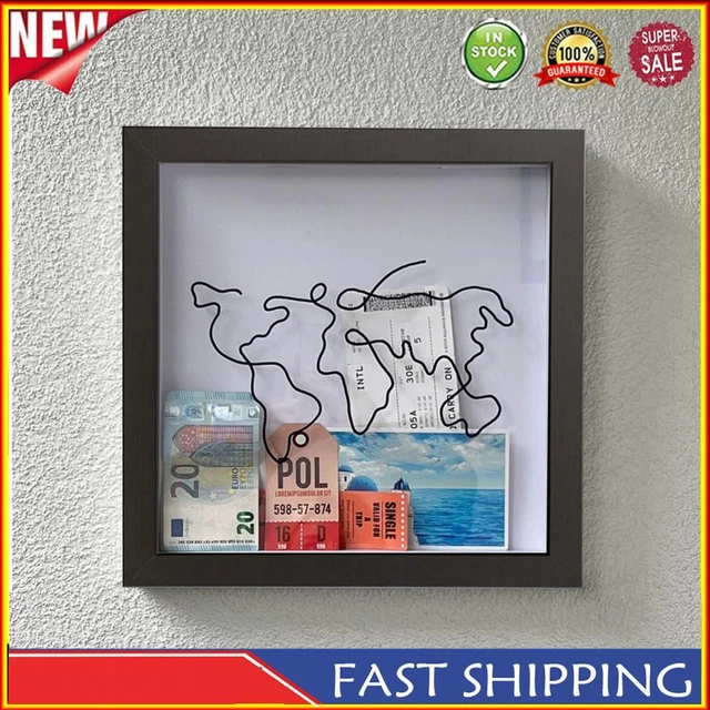 ADVENTURE ARCHIVE BOX Wooden 2024 Money Saving Box Postcard Souvenir ...