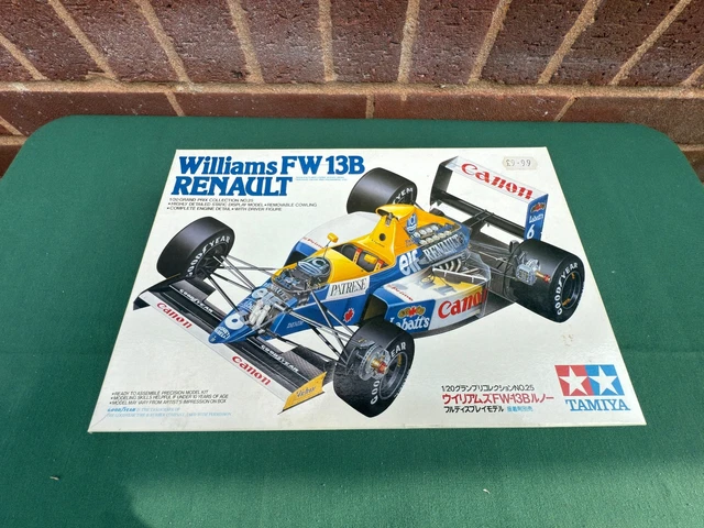 TAMIYA WILLIAMS FW 13B Renault Plastic Model Kit 1/20 Scale Rare Grand ...