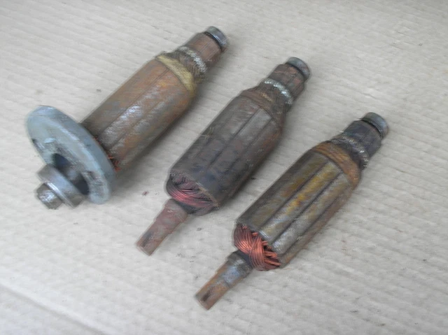 BSA TRIUMPH NORTON ? Lucas dynamo armature x3 USED AS FOUND SPARES OR ...